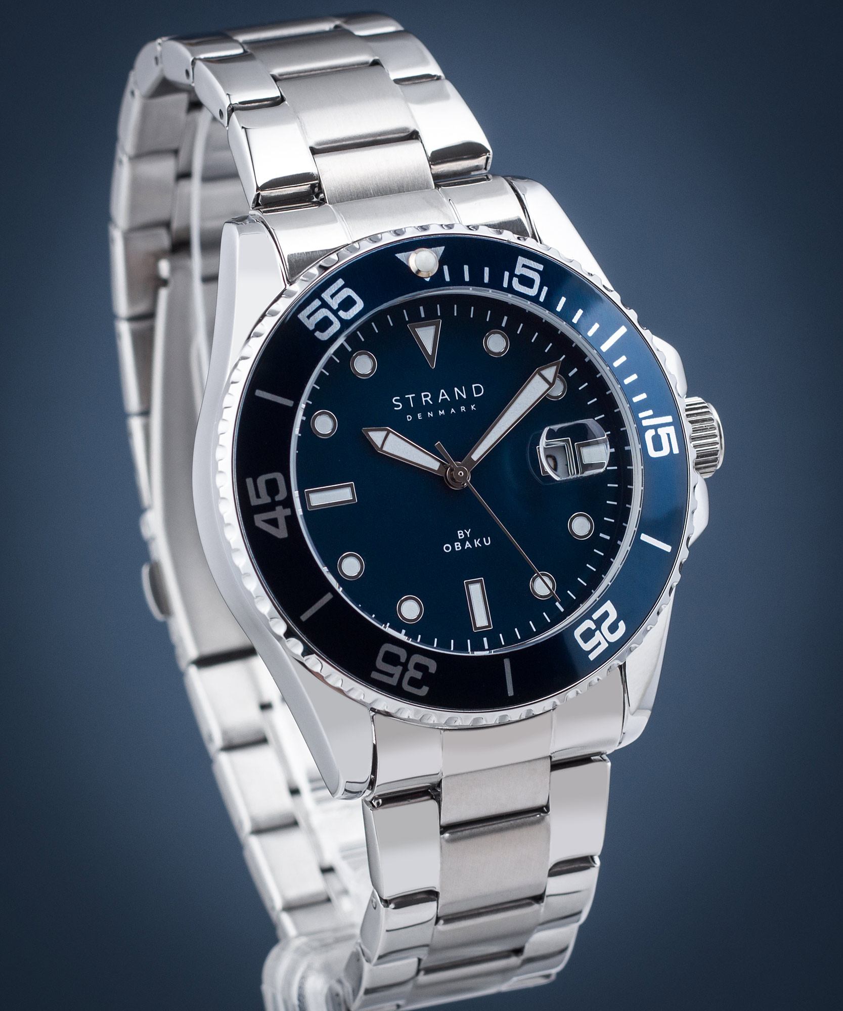 Strand by Obaku S727GDCLSC - Ceas Bondi Denim • Eceasuri.ro